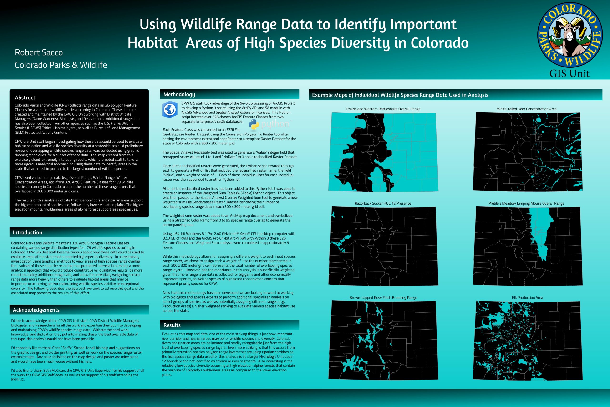 Mapping Entries Page – GIS Colorado